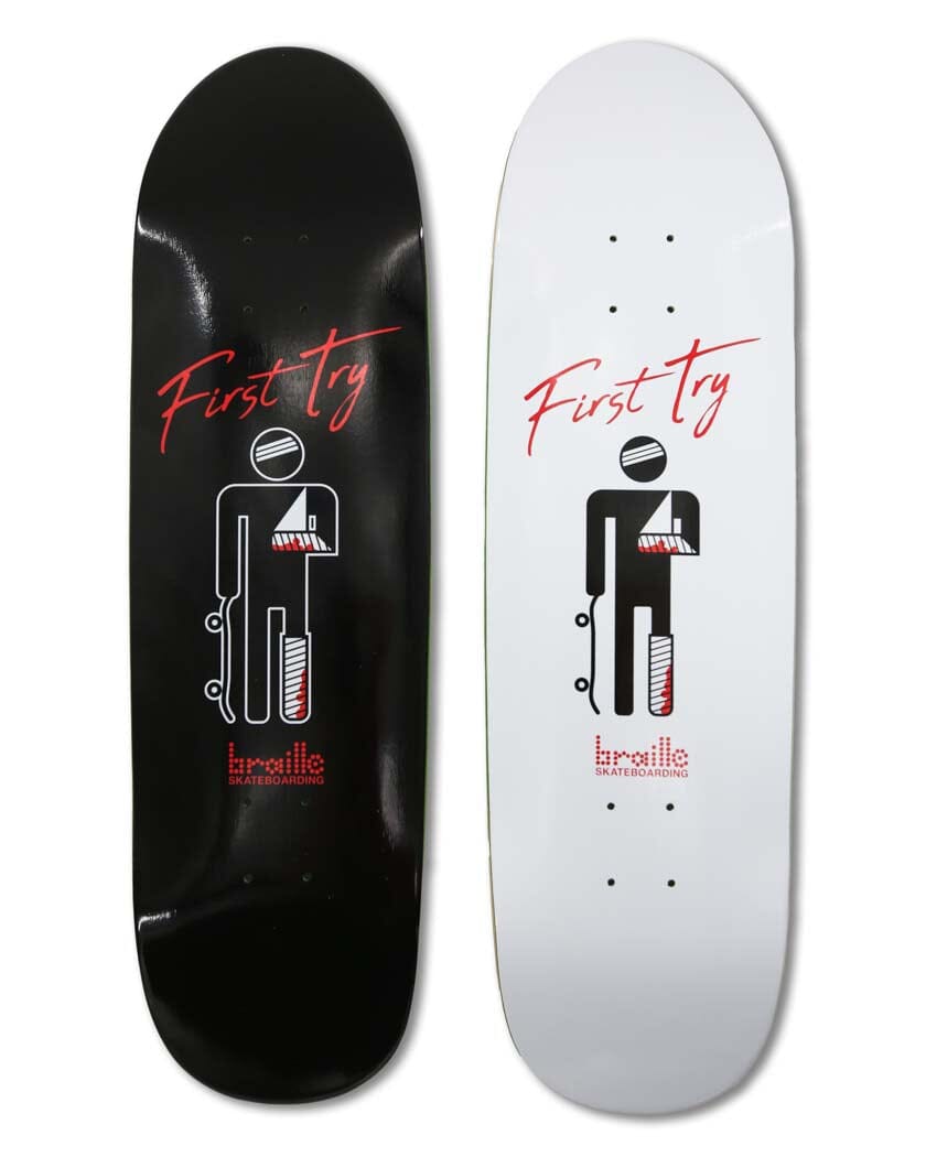 Broken Arm First Try Shaped Deck – Braille Skateboarding