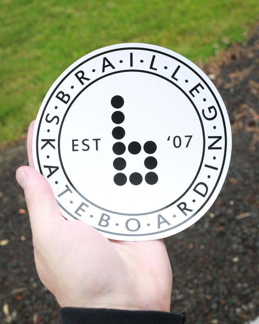 Braille Bumper Stickers – Braille Skateboarding